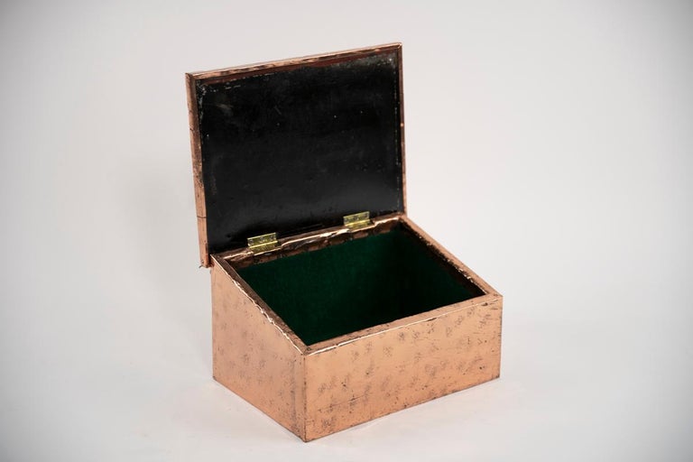 Copper Slipper Box For Sale at 1stDibs
