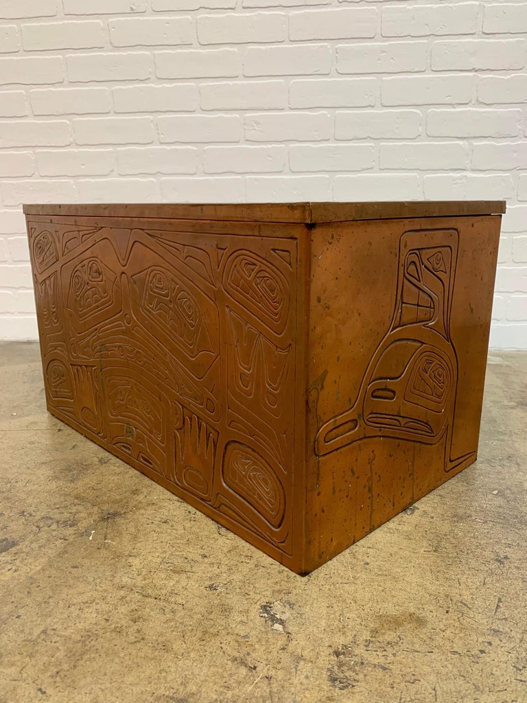 Copper Whale Chest by Northwest Coast "Haida" Tribe For Sale at 1stDibs
