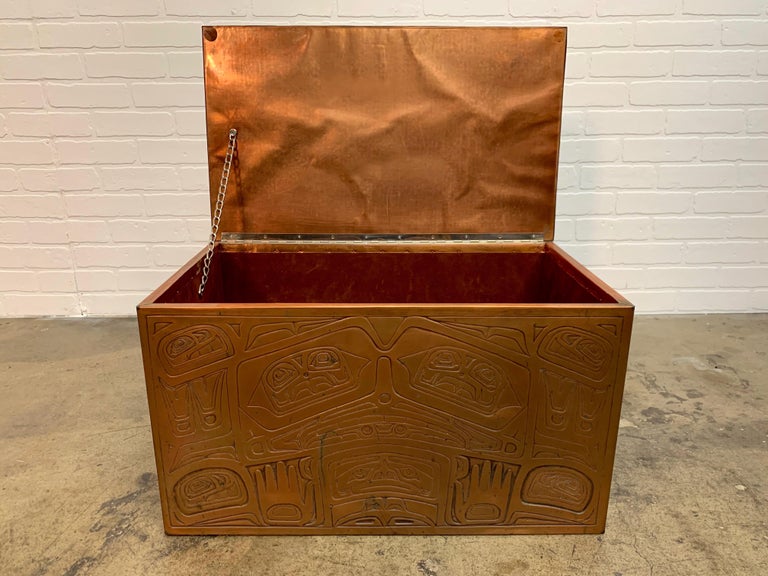 Copper Whale Chest by Northwest Coast "Haida" Tribe For Sale at 1stDibs