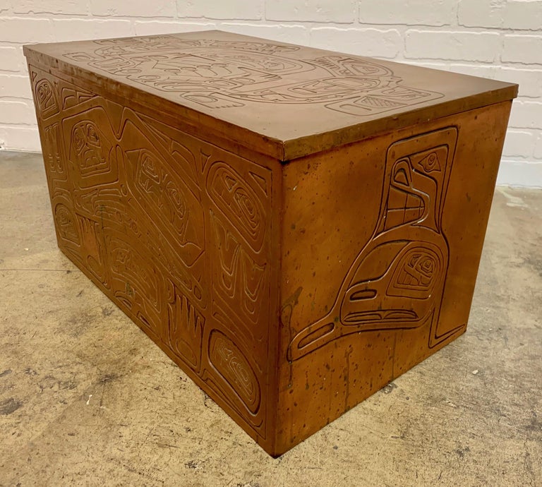 Copper Whale Chest by Northwest Coast "Haida" Tribe For Sale at 1stDibs