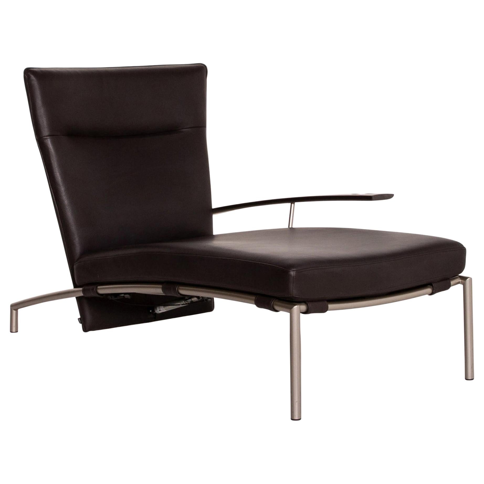 Ewald Schillig Leather Lounger Brown Dark Brown Relax Lounger Function ...