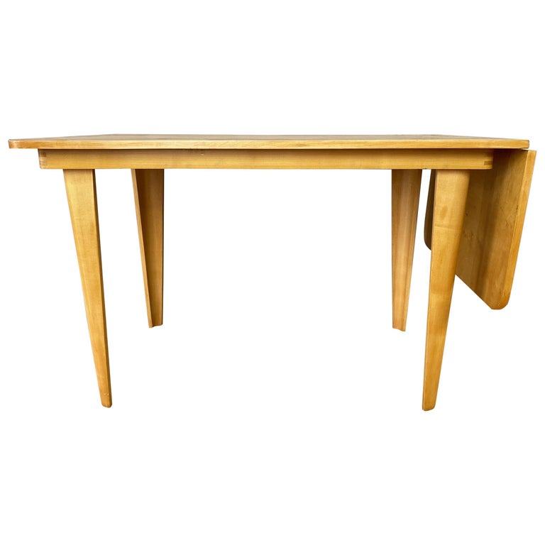 Cor Alons for Gouda den Boer Birchwood Drop-Leaf Dining Table, c. 1949 ...
