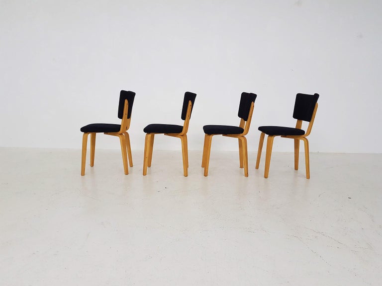 Cor Alons for Gouda Den Boer Plywood Dining Chairs, the Netherlands ...