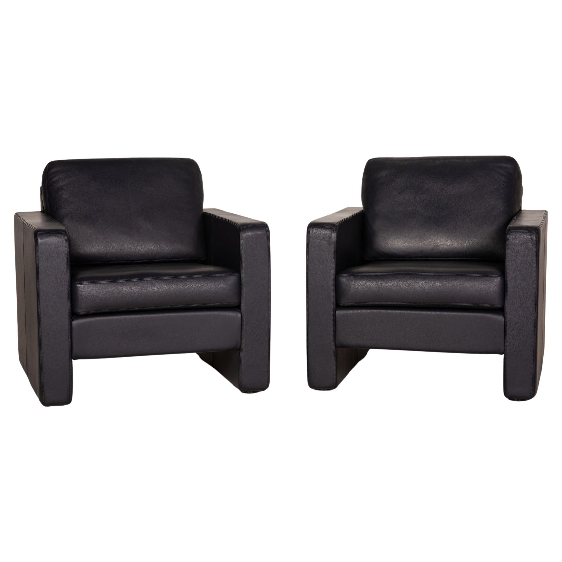 Set of Six COR Leather Armchairs For Sale at 1stDibs