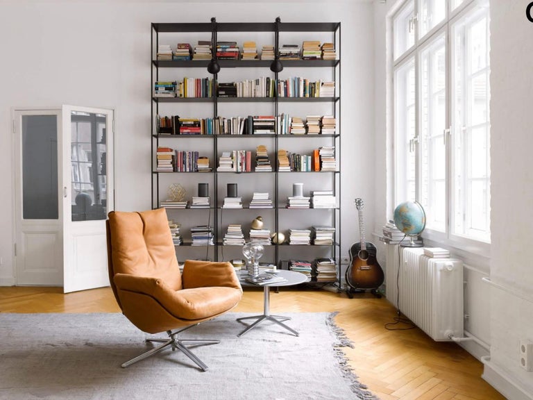 COR Cordia Swivel Lounge Chair in Fabric, Leather or a Combination of ...