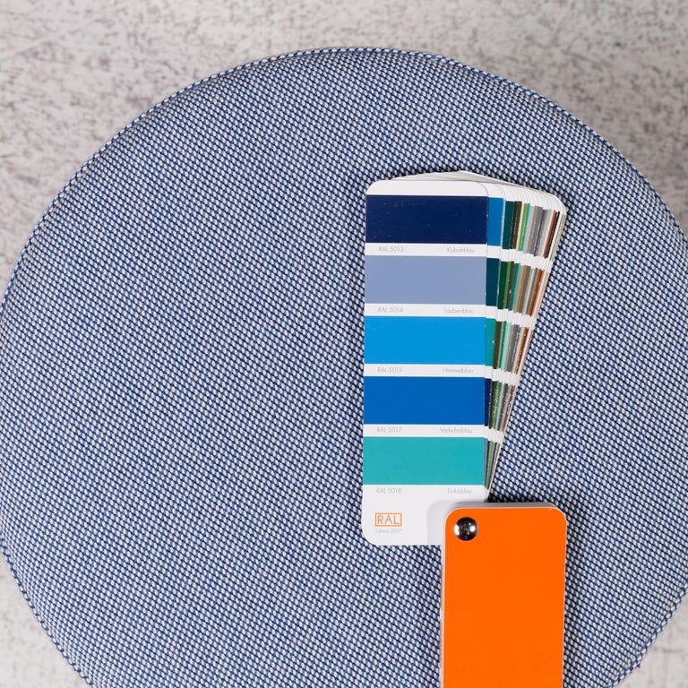 COR Drop Designer Fabric Stool Blue Pauline Deltour Stool For Sale at ...