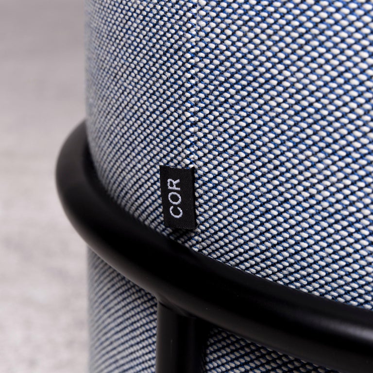 COR Drop Designer Fabric Stool Blue Pauline Deltour Stool For Sale at ...