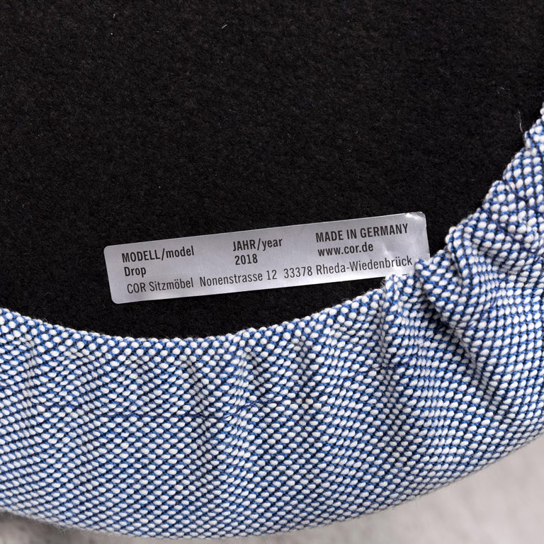 COR Drop Designer Fabric Stool Blue Pauline Deltour Stool For Sale at ...