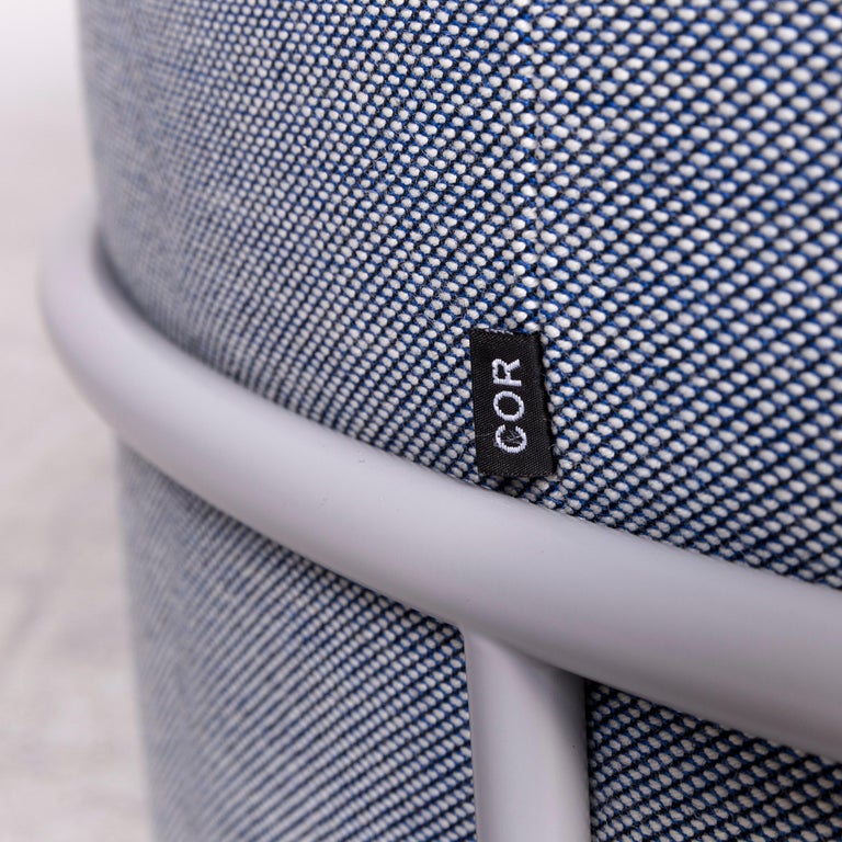 COR Drop Designer Fabric Stool Blue Pauline Deltour Stool For Sale at ...