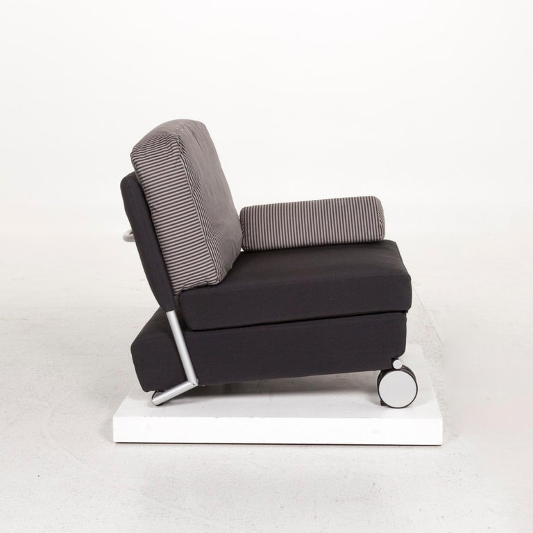 COR Fabric Armchair Set Blue Dark Blue Sleep Function Function 2 ...