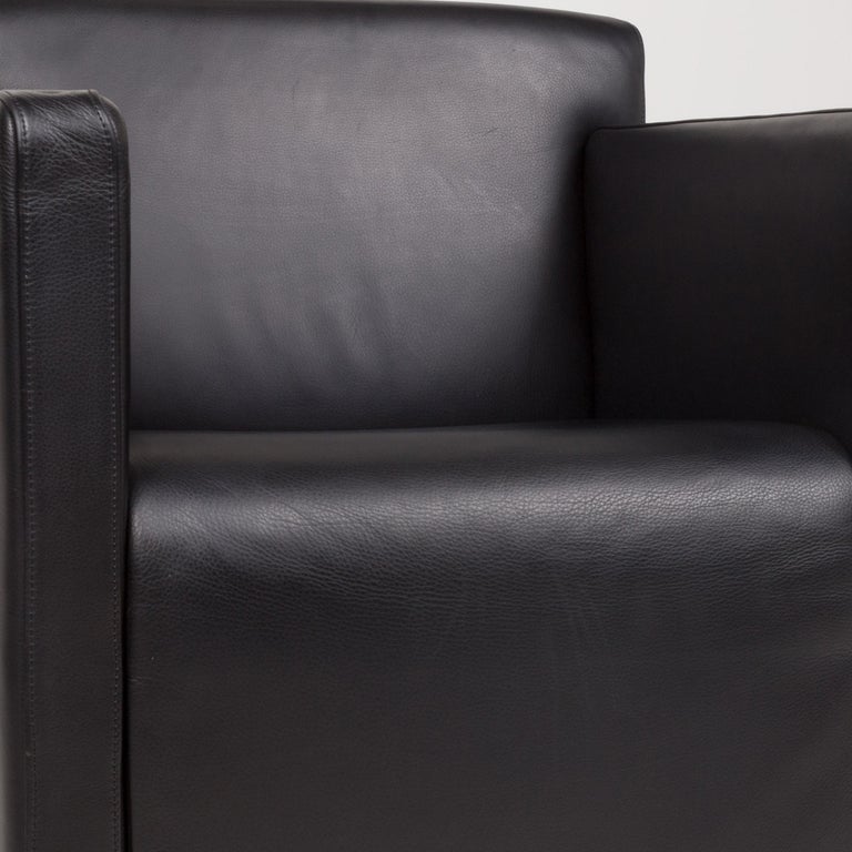 COR Quant Leather Armchair Set Black 2 Armchair For Sale at 1stDibs