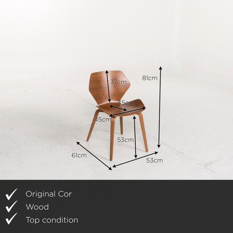 Cor Shrimp Wood Chair Brown For Sale at 1stDibs