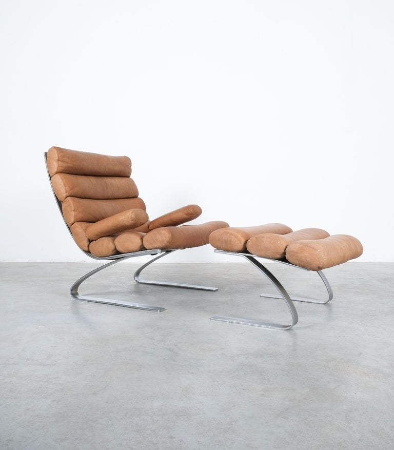 COR Sinus Leather Lounge Chair by Reinhold Adolf and Hans-Jürgen ...