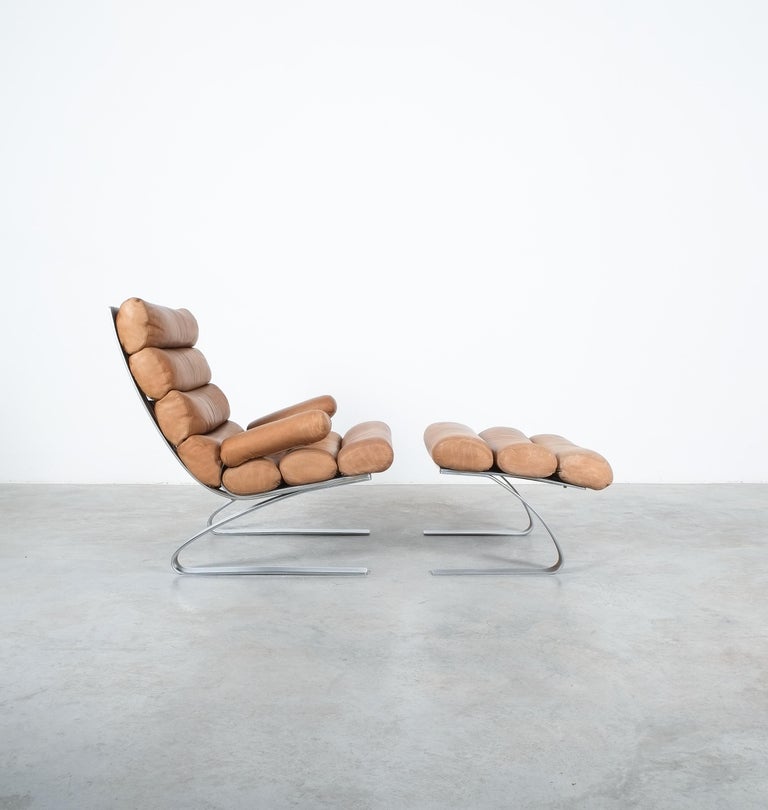 COR Sinus Leather Lounge Chair by Reinhold Adolf and Hans-Jürgen ...