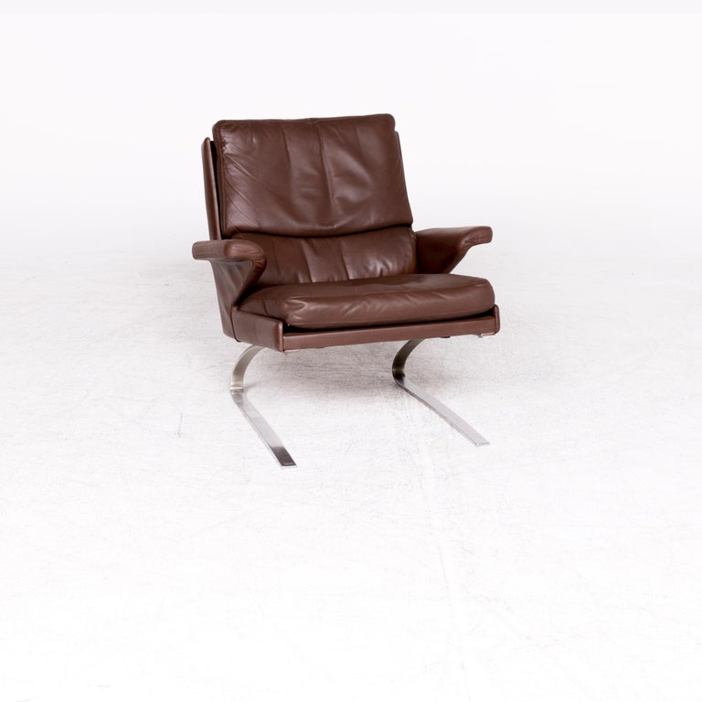 COR Swing Designer Leather Armchair Set Brown by Reinhold Adolf Real ...