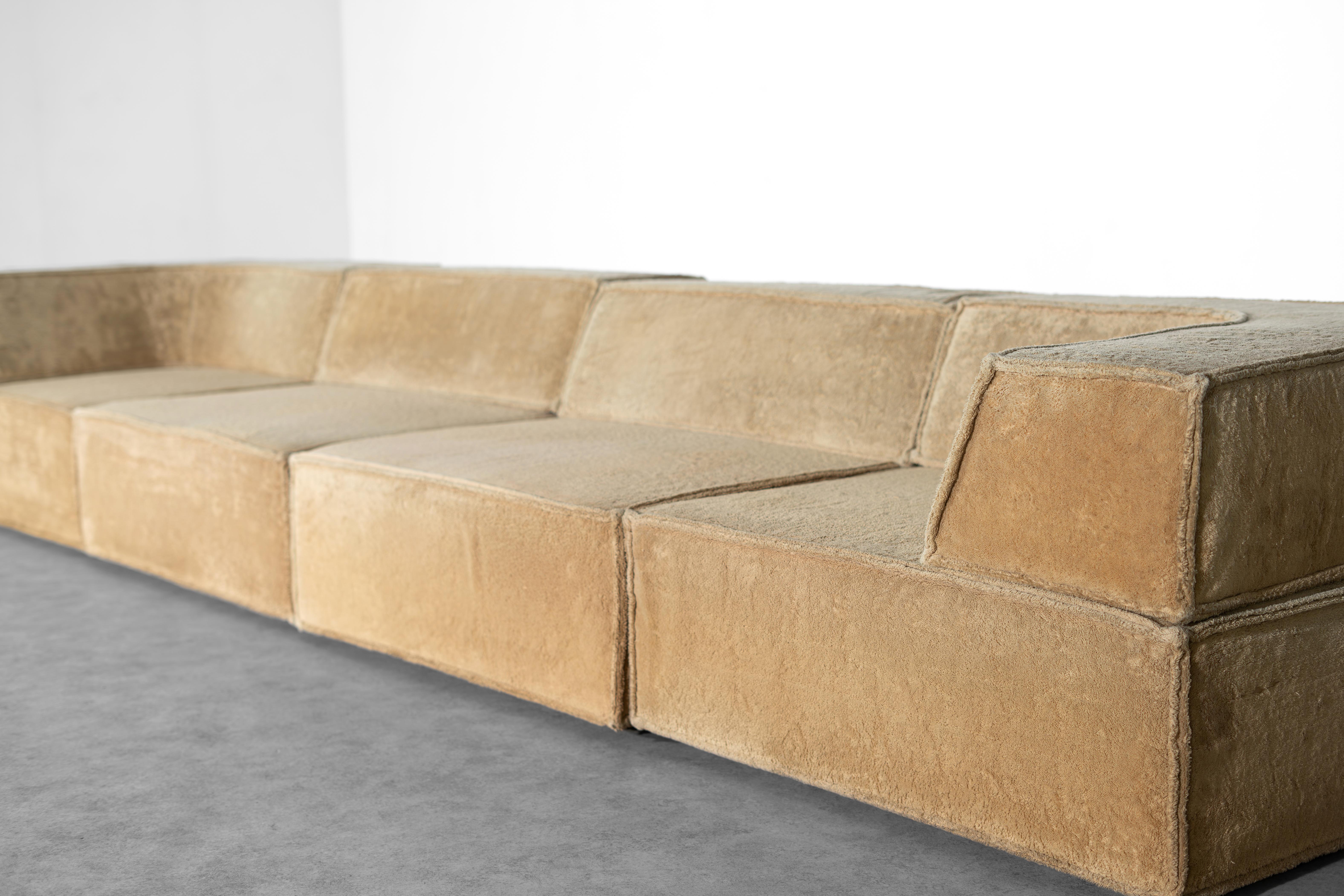 COR Trio Modular Sofa Landscape Sand Teddy 1972 by Team Form AG For ...