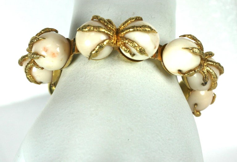 Coral Claw Bracelet For Sale at 1stDibs