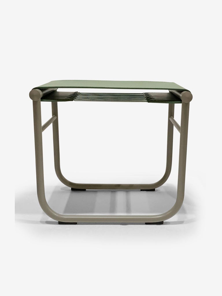 Corbusier LC9 Stool in Mud Enamel Frame by Le Corbusier for Cassina For ...