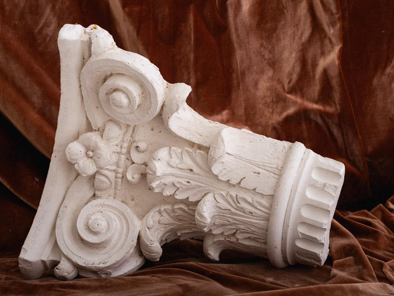 Corinithian Column Plaster Architectural Study Objet D’art For Sale at 1stDibs
