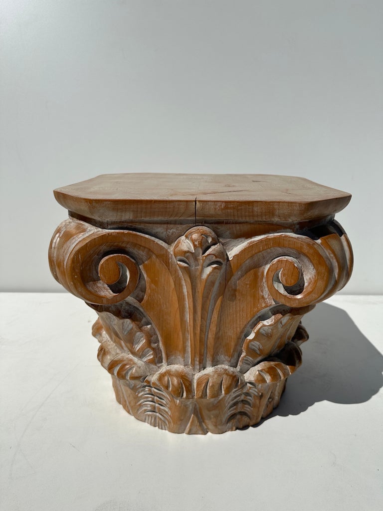 Corinthian Capital Occasional Table For Sale at 1stDibs
