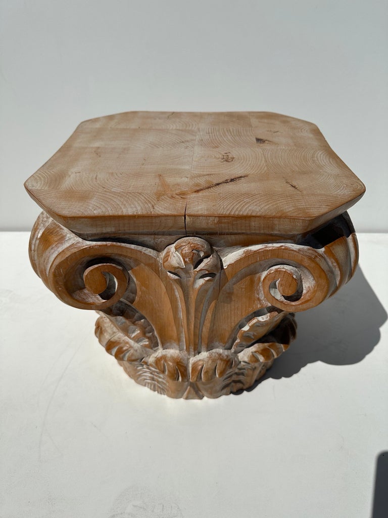 Corinthian Capital Occasional Table For Sale at 1stDibs
