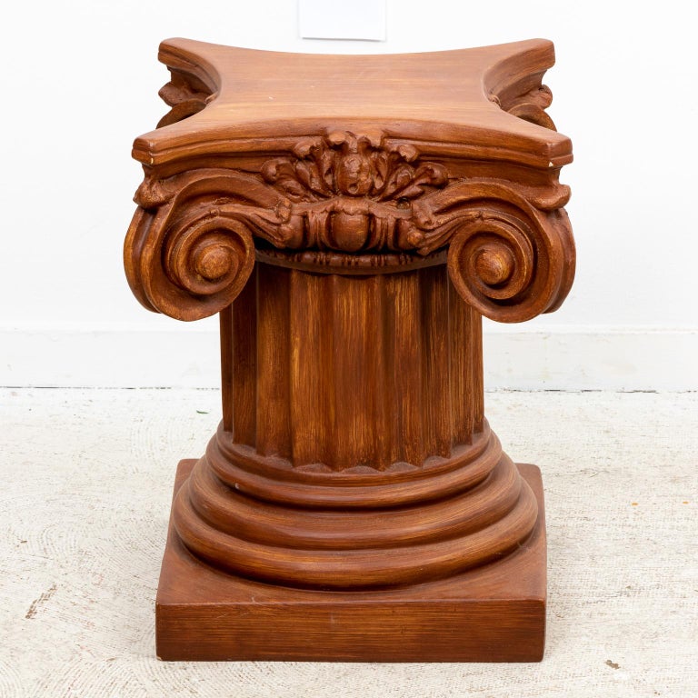 Corinthian Column Side Table at 1stDibs | greek column table