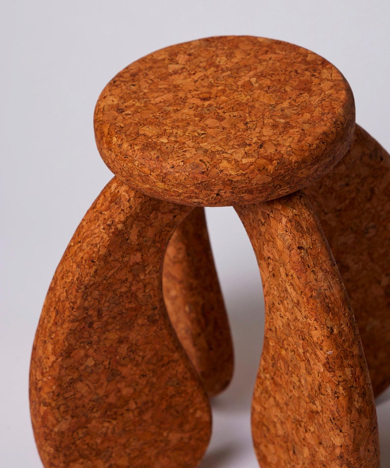 Cork Plant Stand/Sculpture by Squares and Things For Sale at 1stDibs