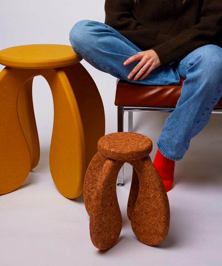 Cork Plant Stand/Sculpture by Squares and Things For Sale at 1stDibs