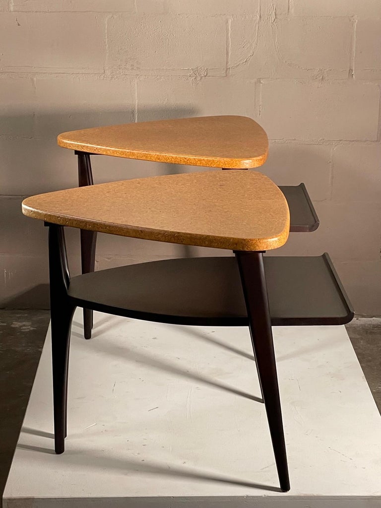 Cork Top End Tables by Paul Frankl For Sale at 1stDibs