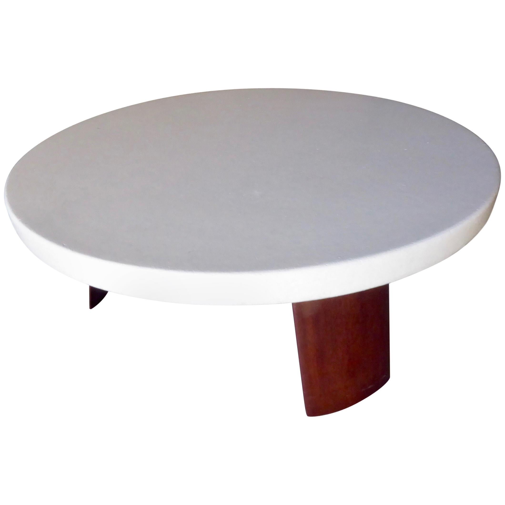 Cork-Topped Circular Coffee Table by Paul Frankl, circa 1950s For Sale ...