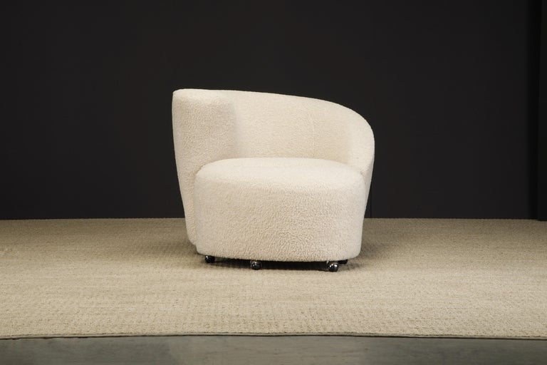 'Corkscrew' Chair and Ottoman by Vladimir Kagan for Directional in ...