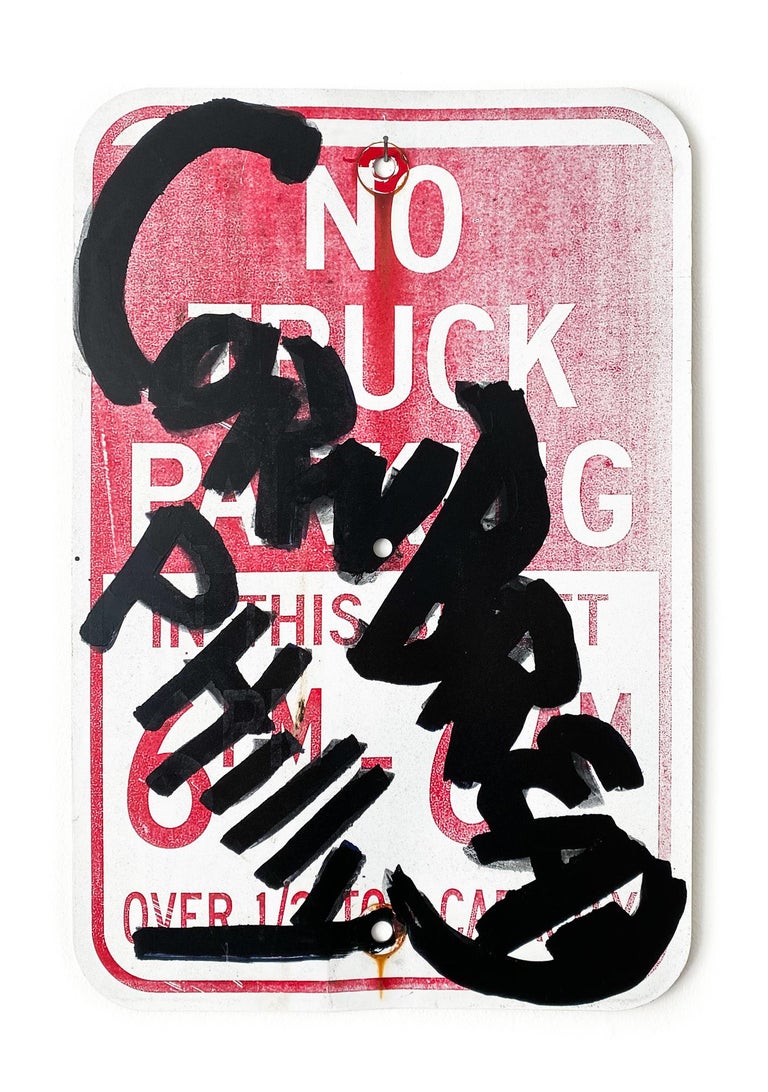 Cornbread - "Cornbread Philly No Truck Parking", Street Art, Distressed ...