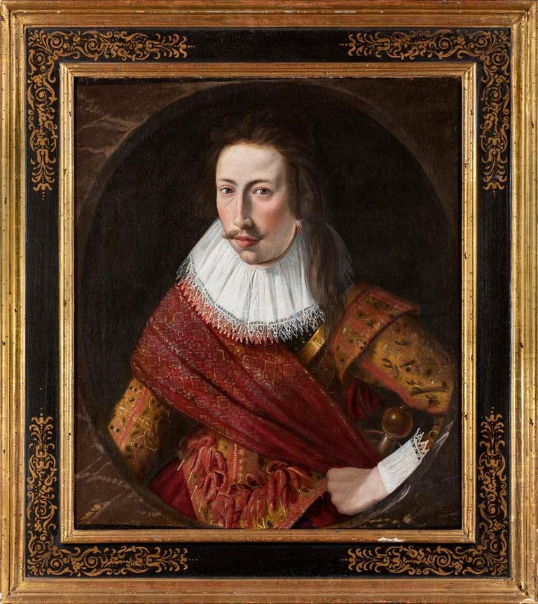 Portrait of an Officer, Cornelius Johnson, 17th Century Old Masters For ...