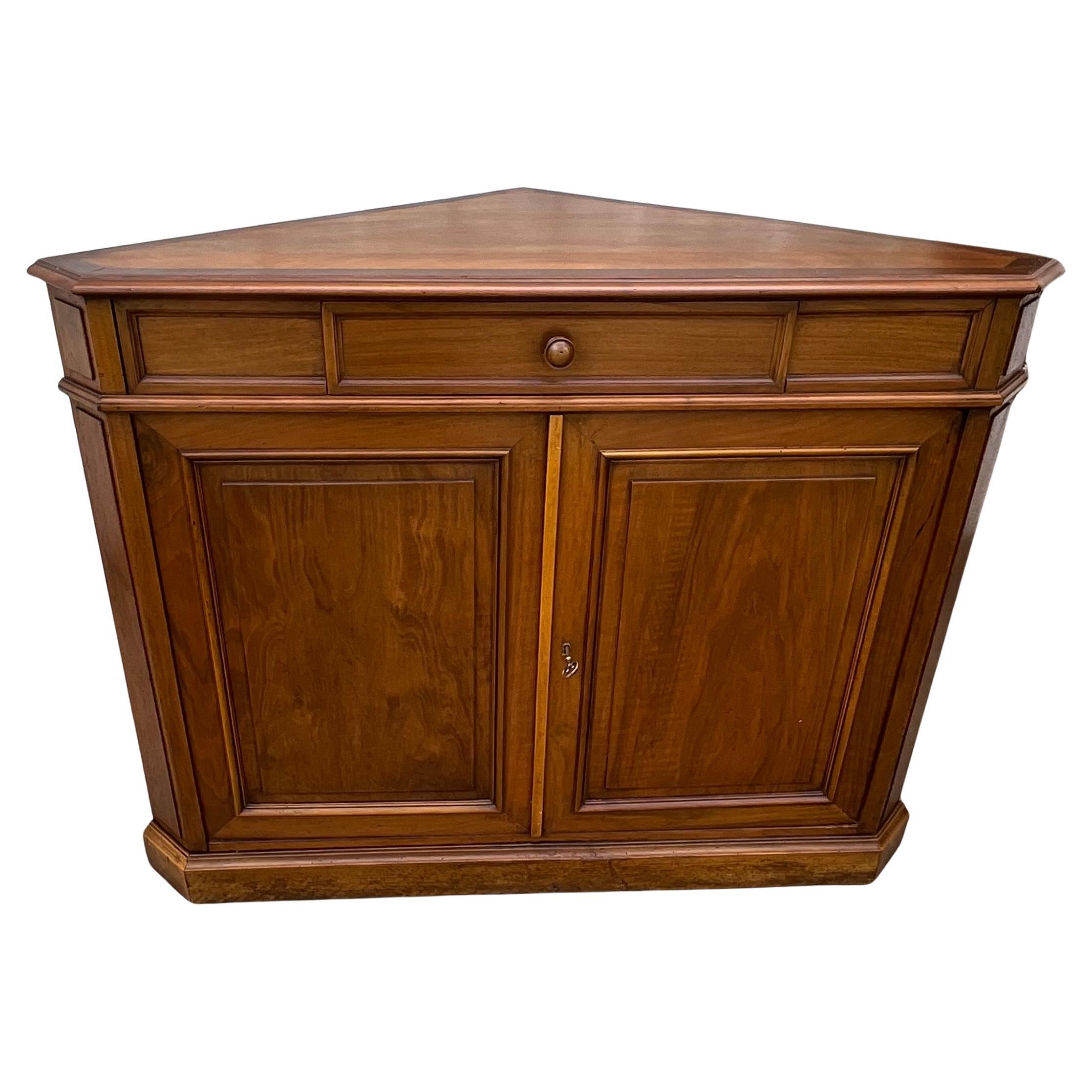 Low Sideboard In Solid Walnut, Late 19th Century Louis Philippe For ...