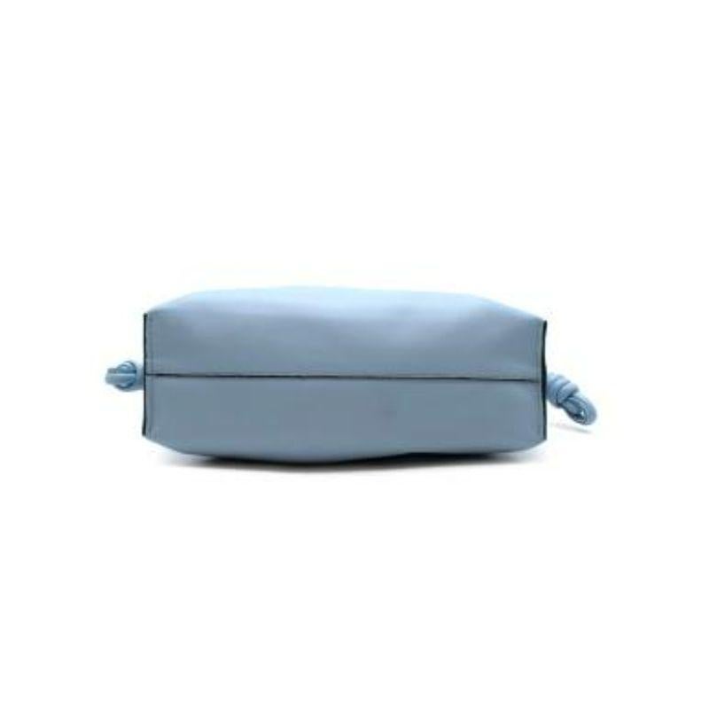 Cornflower blue leather Flamenco clutch bag For Sale at 1stDibs