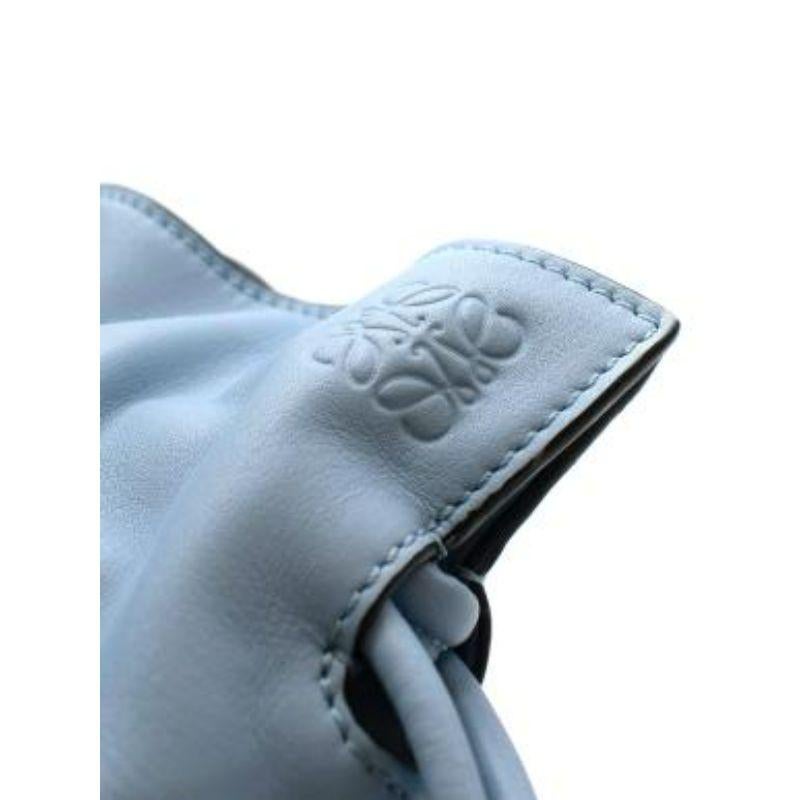 Cornflower blue leather Flamenco clutch bag For Sale at 1stDibs