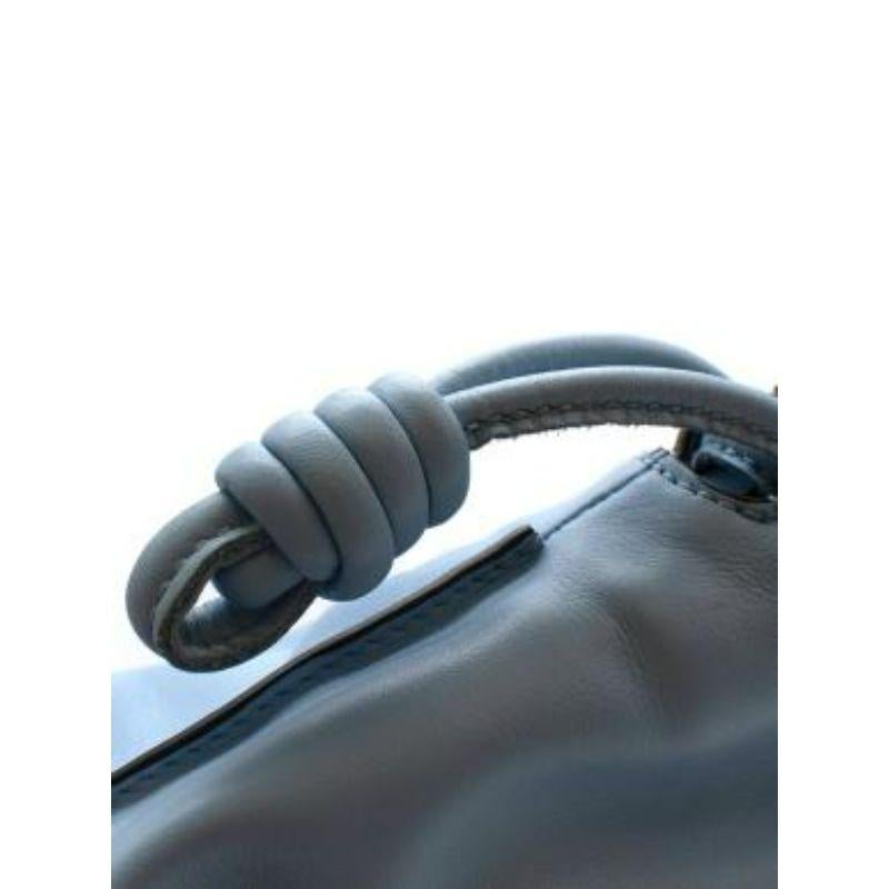 Cornflower blue leather Flamenco clutch bag For Sale at 1stDibs