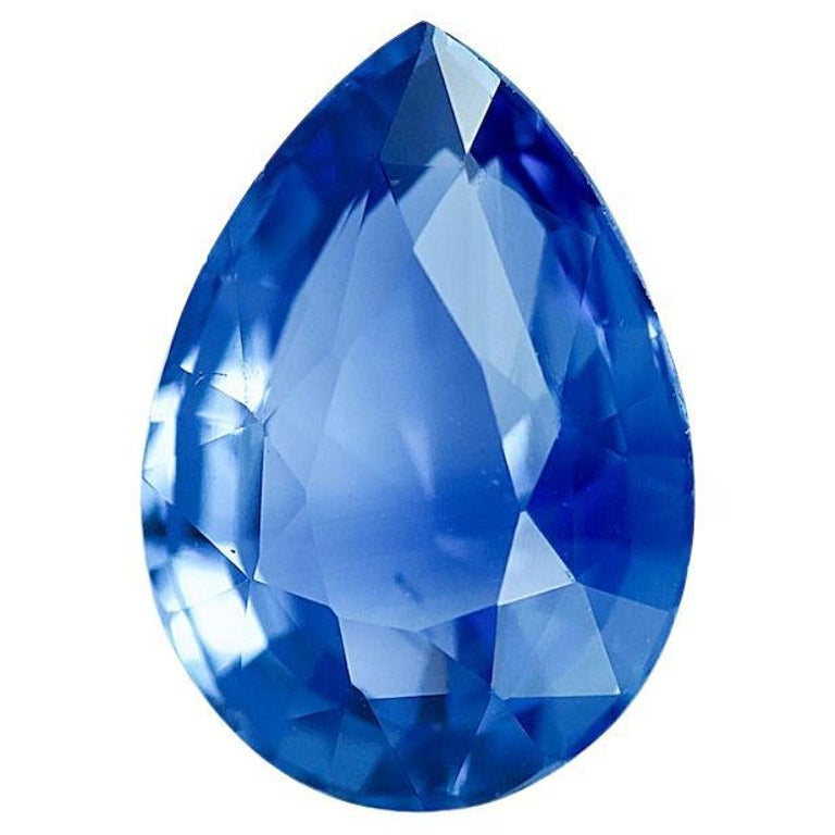 Cornflower Blue Sapphire 2.05 Ct Pear Ceylon Natural Unheated, Loose ...