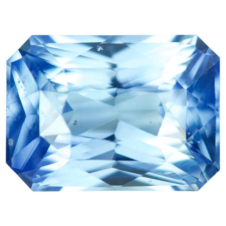 Cornflower Blue Sapphire 2.20 Ct Radiant Cut Natural Ceylon Unheated, Loose Gems For Sale at 1stDibs