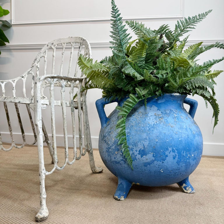 cornflower blue planter
