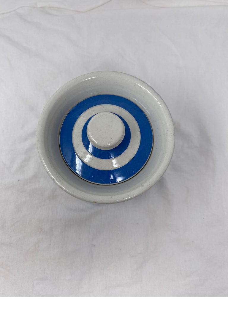 T.G. Green Cornishware Canister at 1stDibs