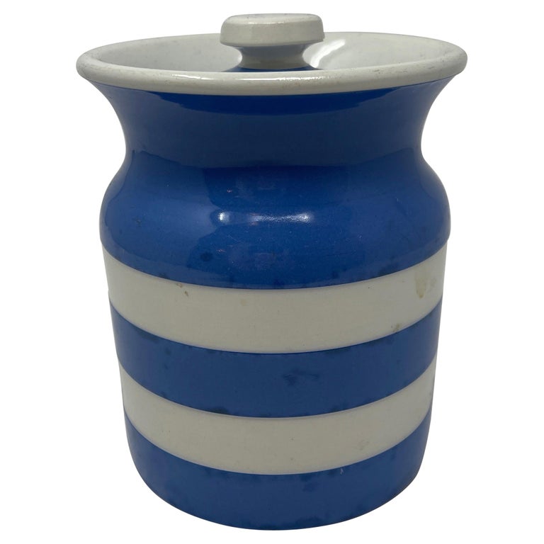 T.G. Green Cornishware Canister at 1stDibs