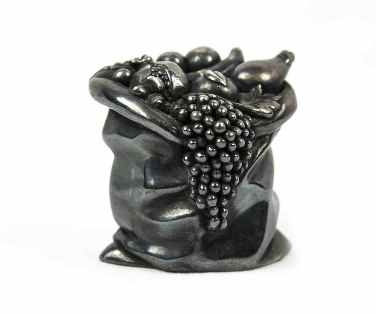 Cornucopia Ornament, Metal Decorative Object, Italy, Mid-20th Century ...