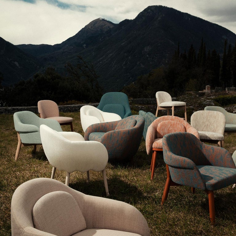 Corolla 271 Green Patterned Armchair For Sale at 1stDibs