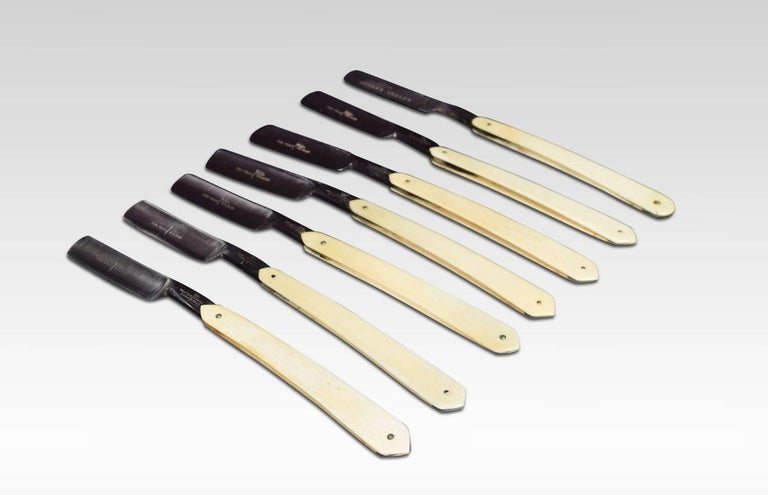 Coromandel Boxed Set of Cut Throat Razors at 1stDibs