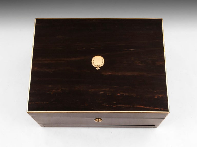 Coromandel Jewelry Box by Fisher, 19th Century For Sale at 1stDibs