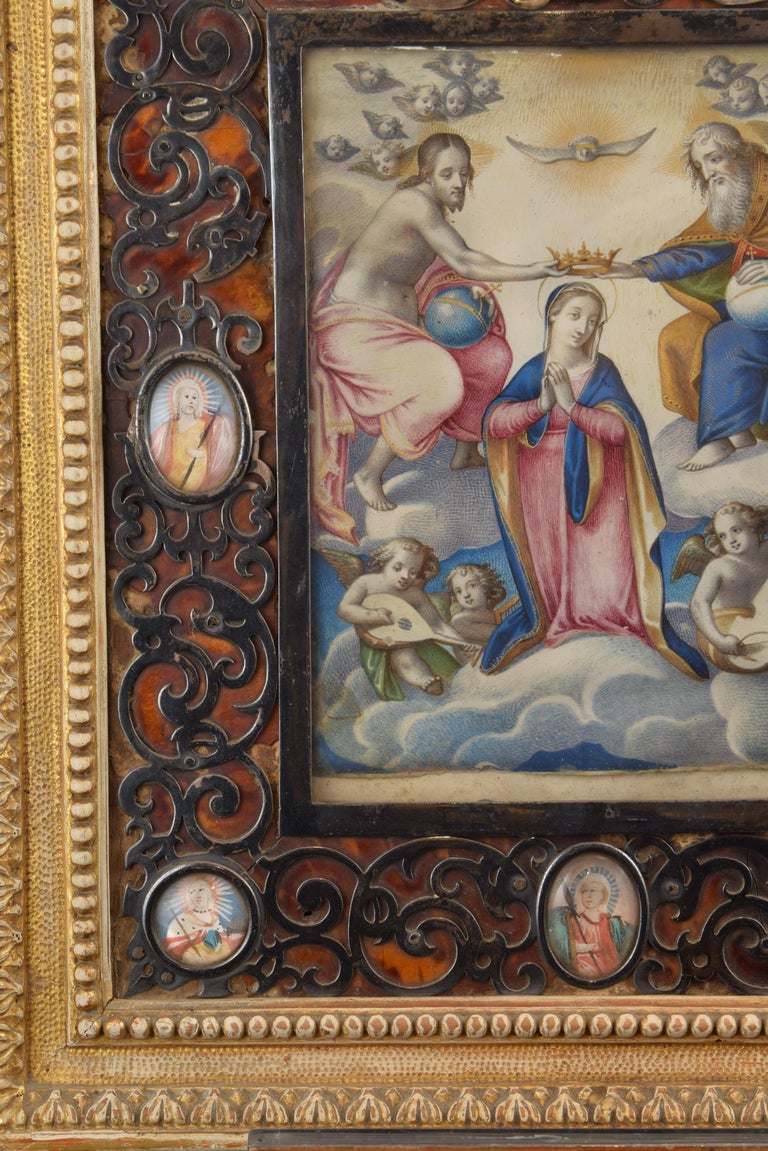 “Coronation of the Virgin” with Important Frame at 1stDibs