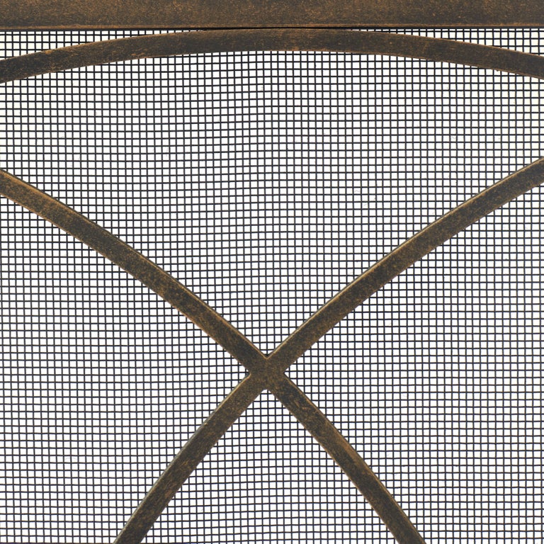 Coronet Fireplace Screen in African Gold For Sale at 1stDibs