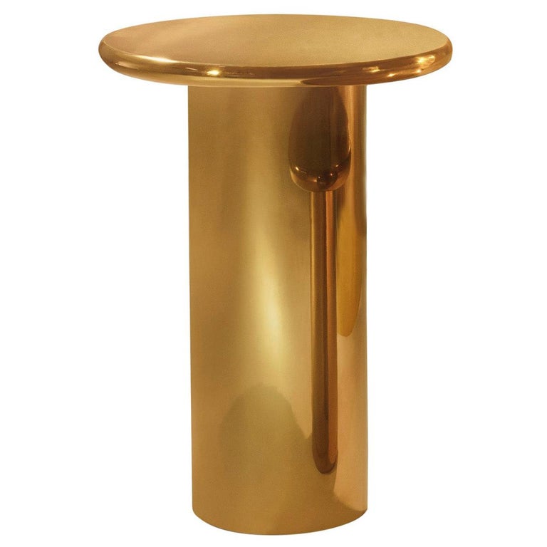 Coronum Small Gold Coffee Table by Artefatto Design Studio For Sale at ...
