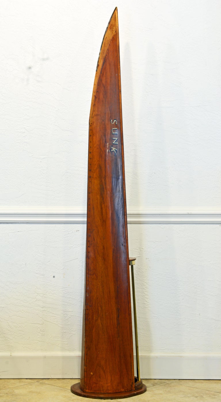 Corpus Christi College Mahogany Boat Sculpture and Umbrella Stand ...